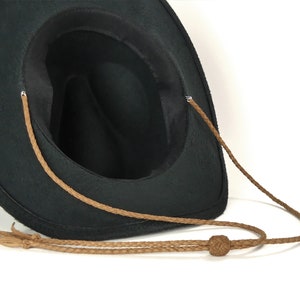 Light Brown Cowboy Hat Stampede String, Leather Chin Strap, - Etsy