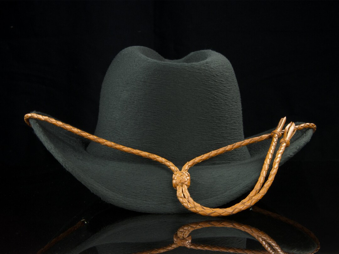 Light Brown Hand-braided Leather Stampede Strap - Etsy