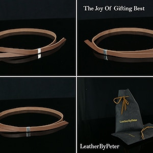 Custom Brown Leather Fedora Hat Bands for Women and Men - Etsy