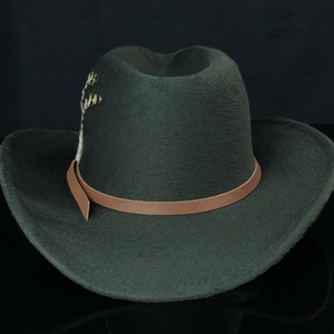 Custom Brown Leather Fedora Hat Bands for Women and Men - Etsy