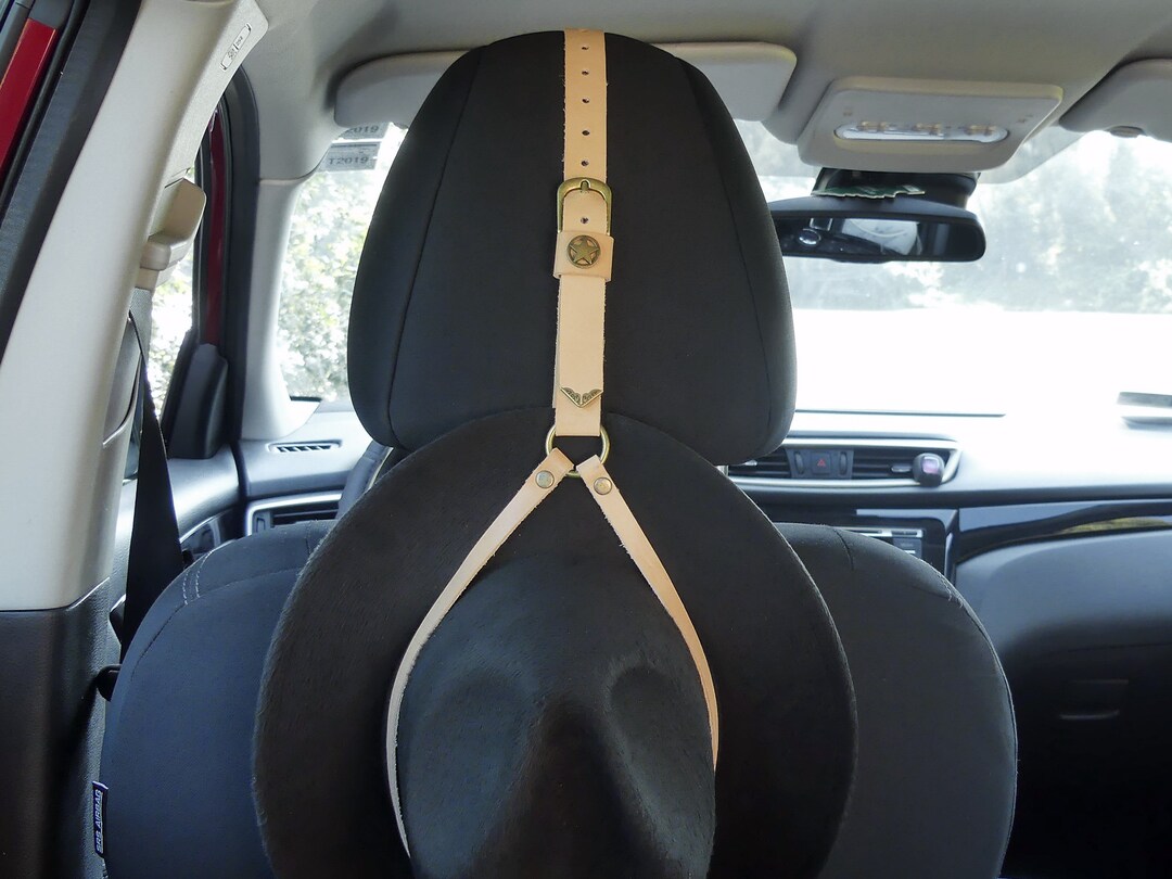 Leather Car Hat Holder, Cowboy Hat Rack, Texas Star - Etsy