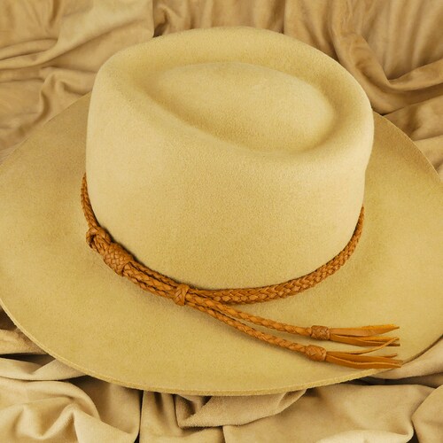 Braided Leather Hat Band - Etsy