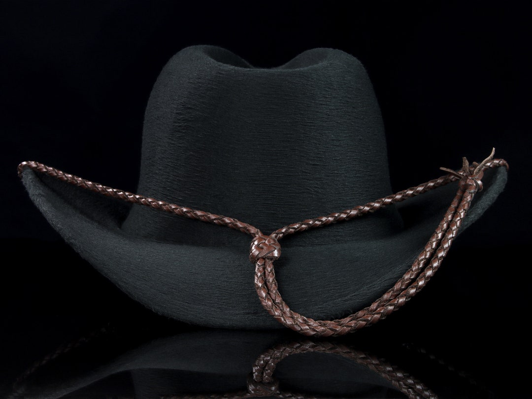 Brown Custom Hand-braided Leather Stampede Strings for Hat - Etsy