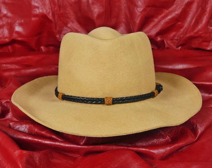 Braided Leather Hat Band - Etsy