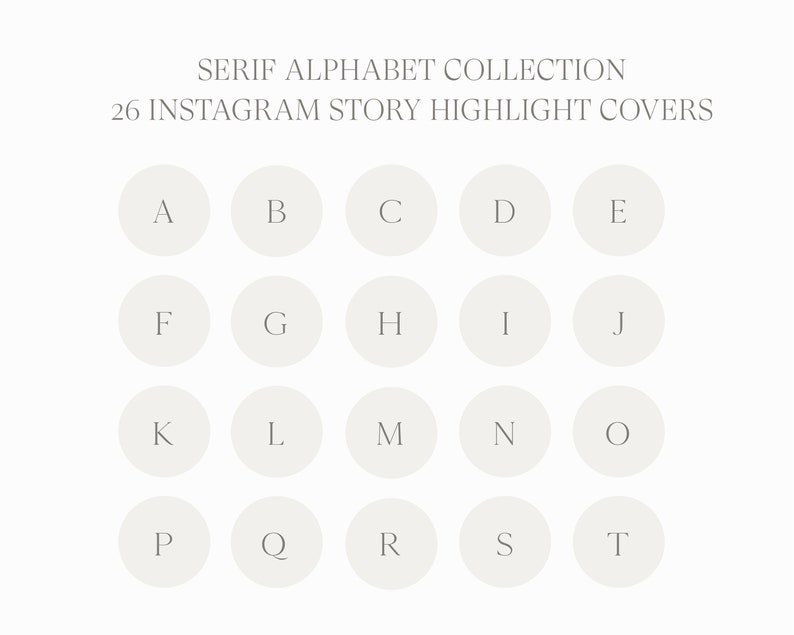 26 Alphabet Instagram Stories Highlight Covers, Photographer Icons ...
