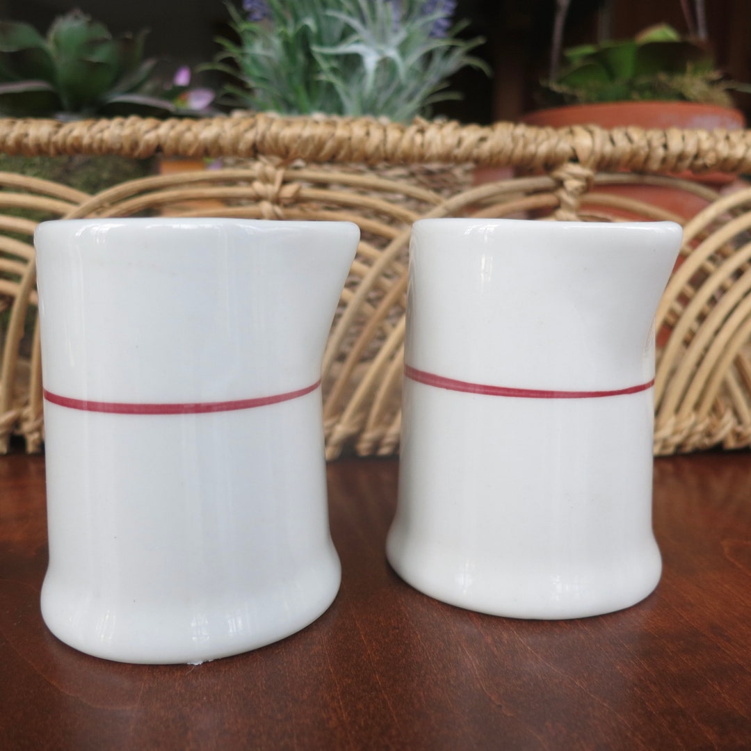 Restaurant Ware Creamer - Vintage Set Individual Small Chunky Syrup ...