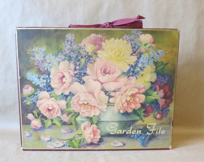 Vintage 1960s Expandable File Folder Vintage Shabby Cottage - Etsy