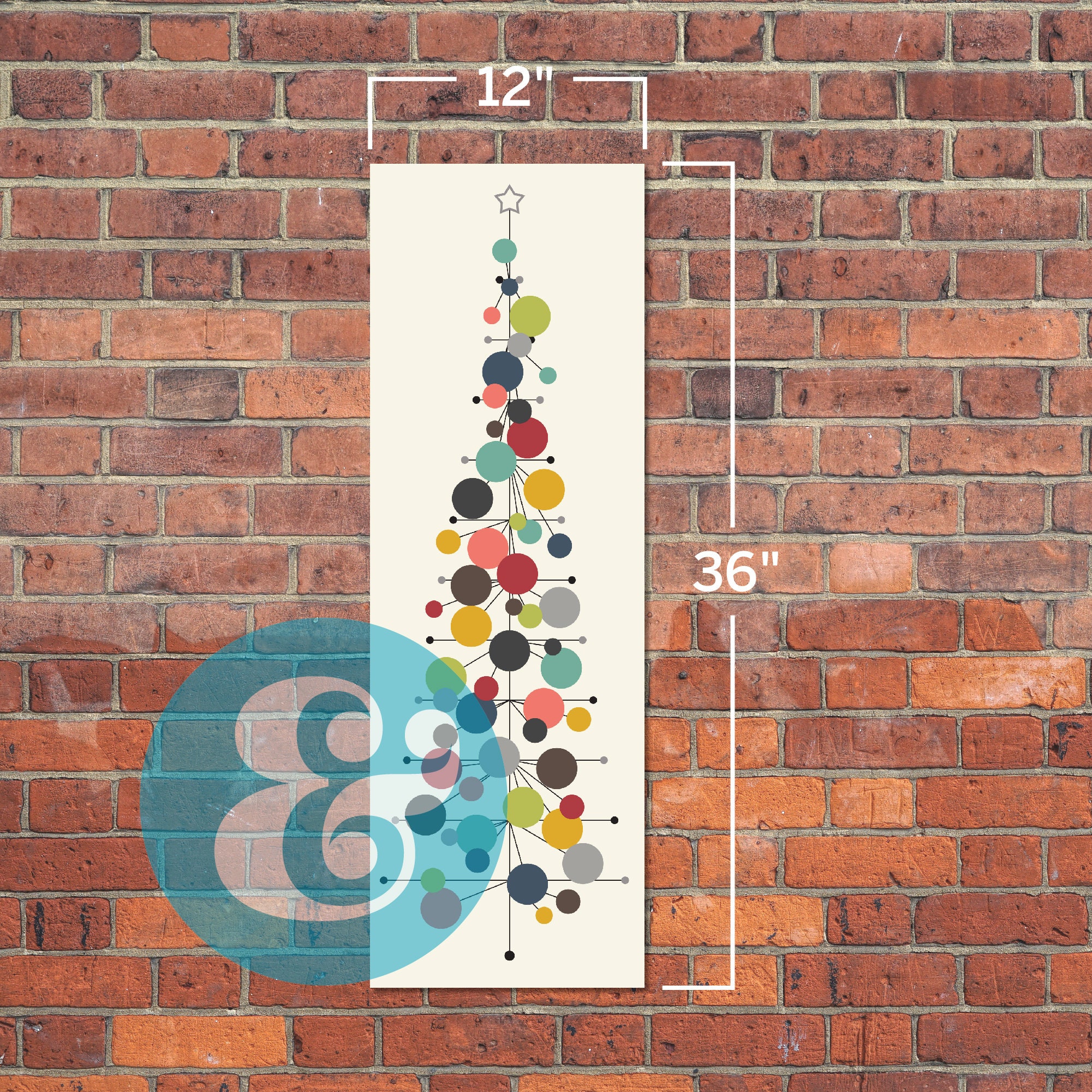 Mid Century Modern Christmas Tree Digital Download - Etsy