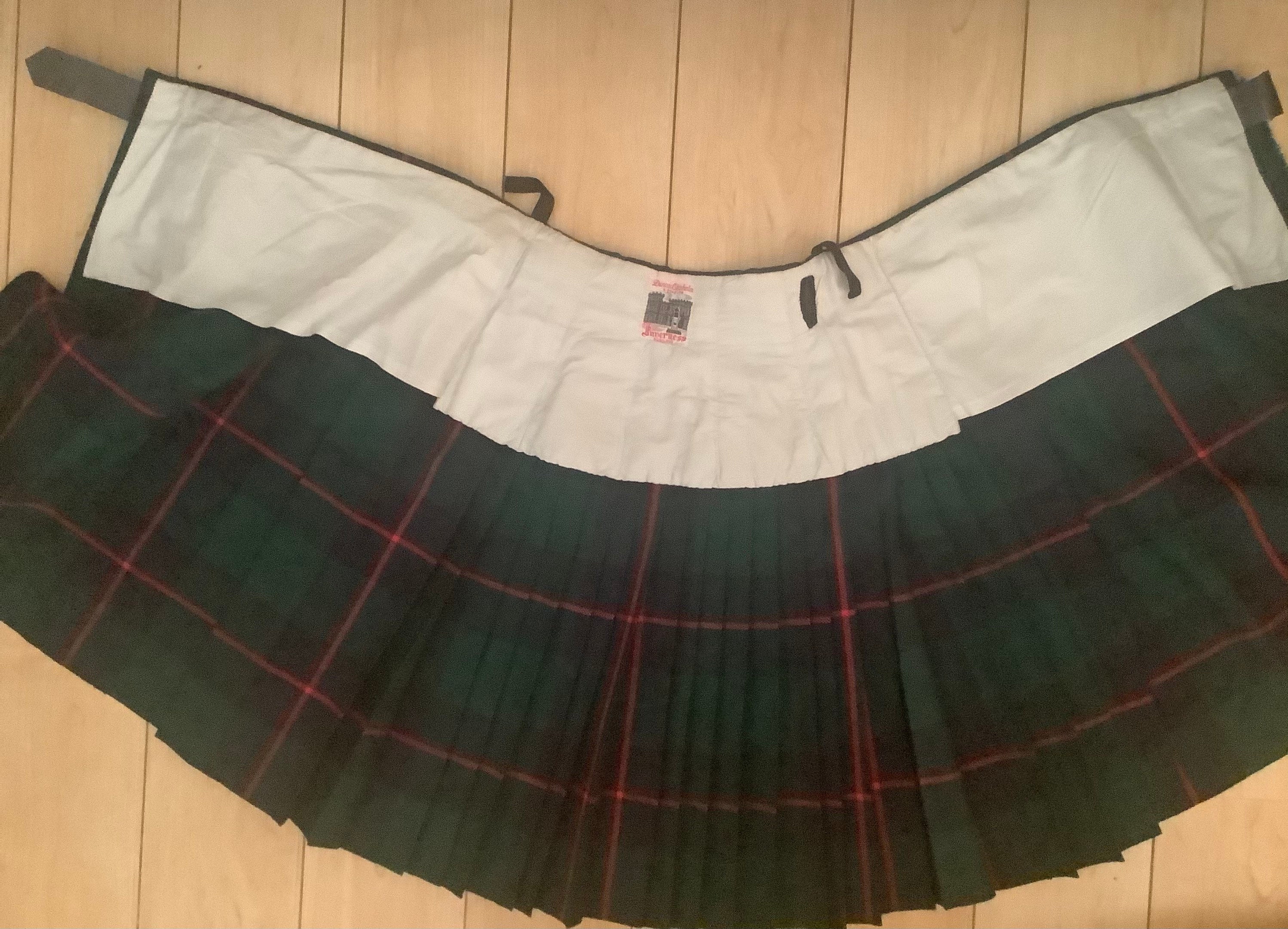 Mens kilt Vintage Scottish Tartan Kilt in Shaw Tartan hand | Etsy