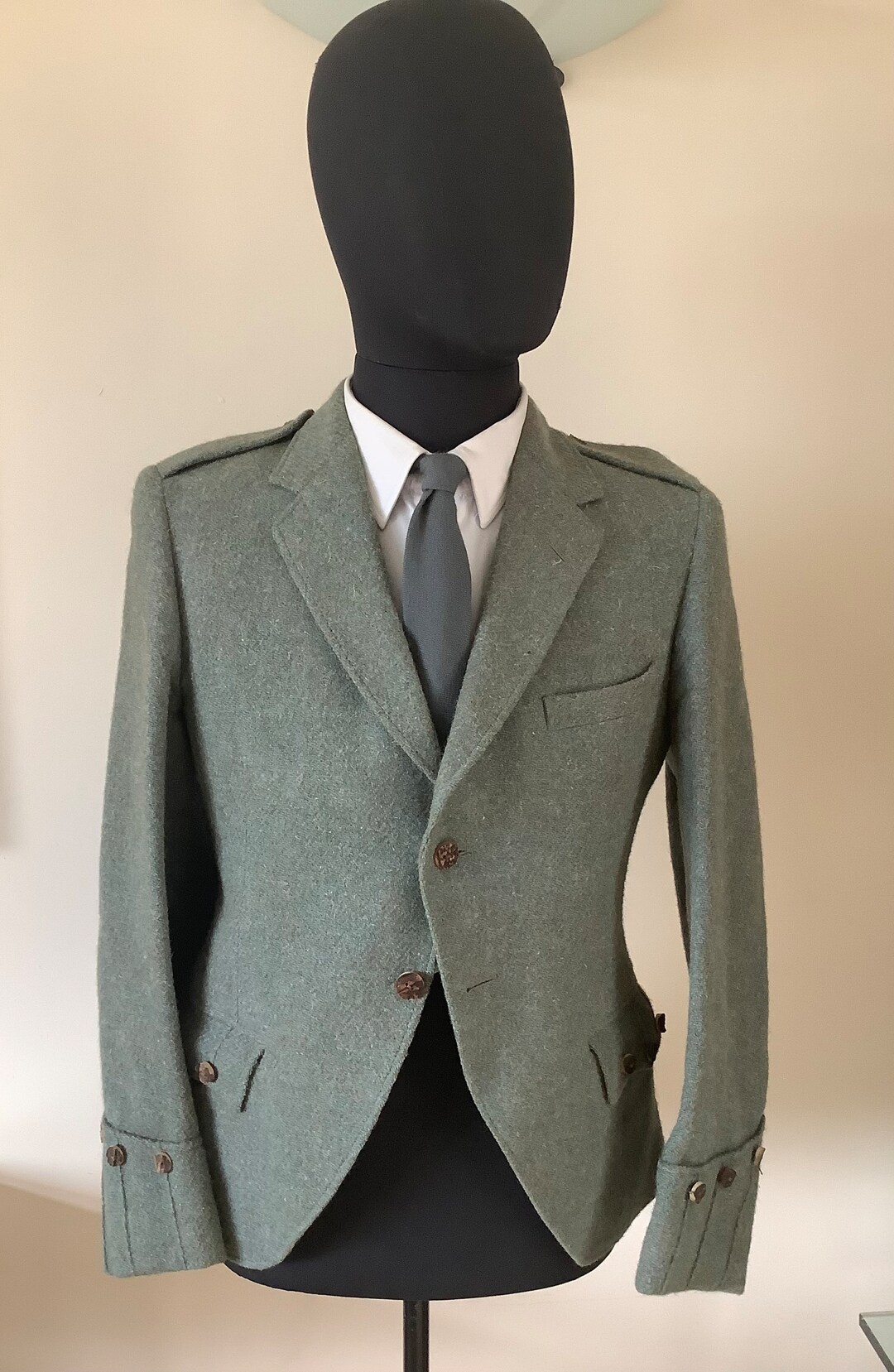 Vintage Mens Scottish Tweed Kilt Jacket , Green , Chest 38 Inches - Etsy