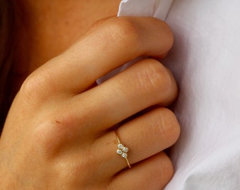 Simple diamond ring | Etsy