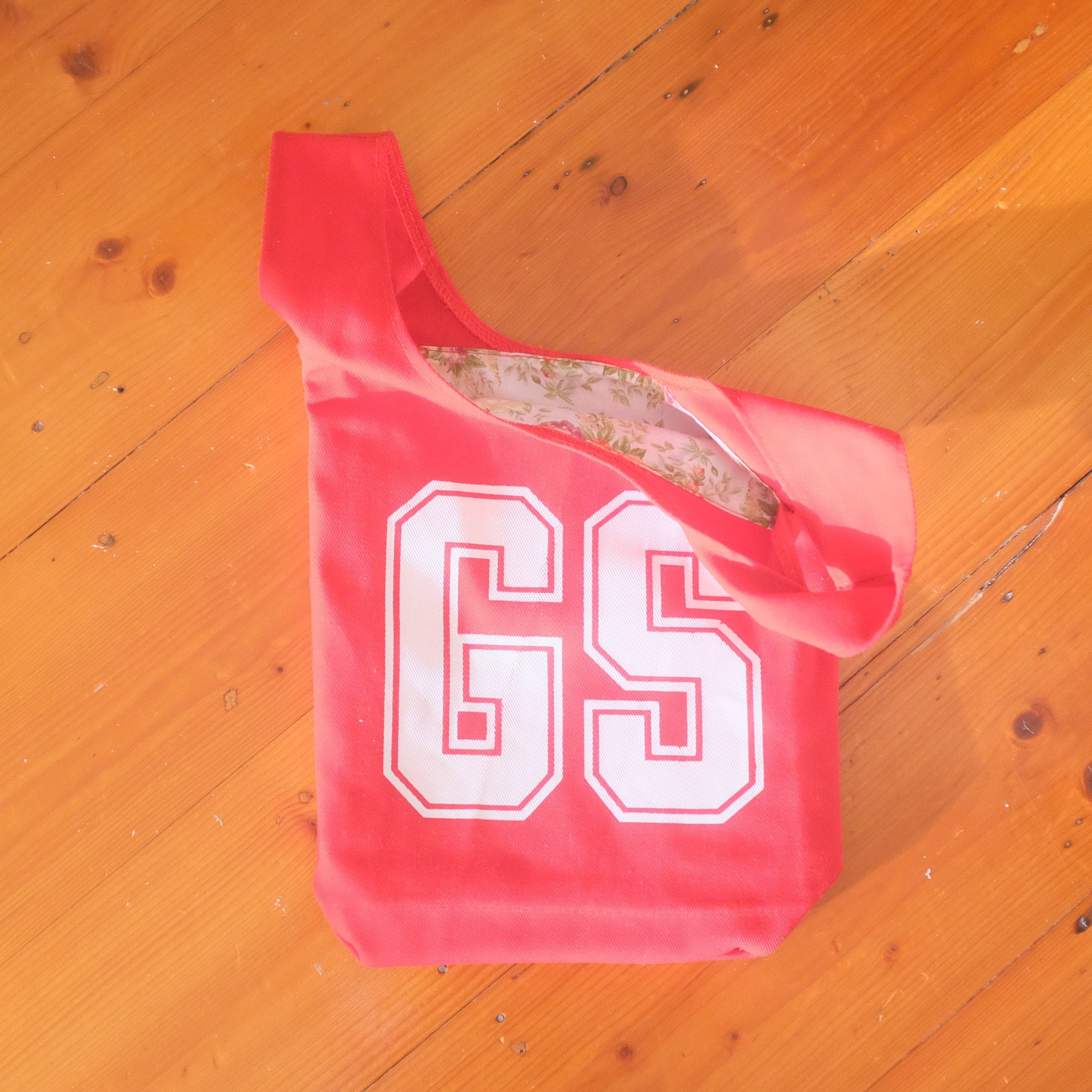 Red Netball Bib Bag Reversible - Unique Gift Netball Player, Gift for ...