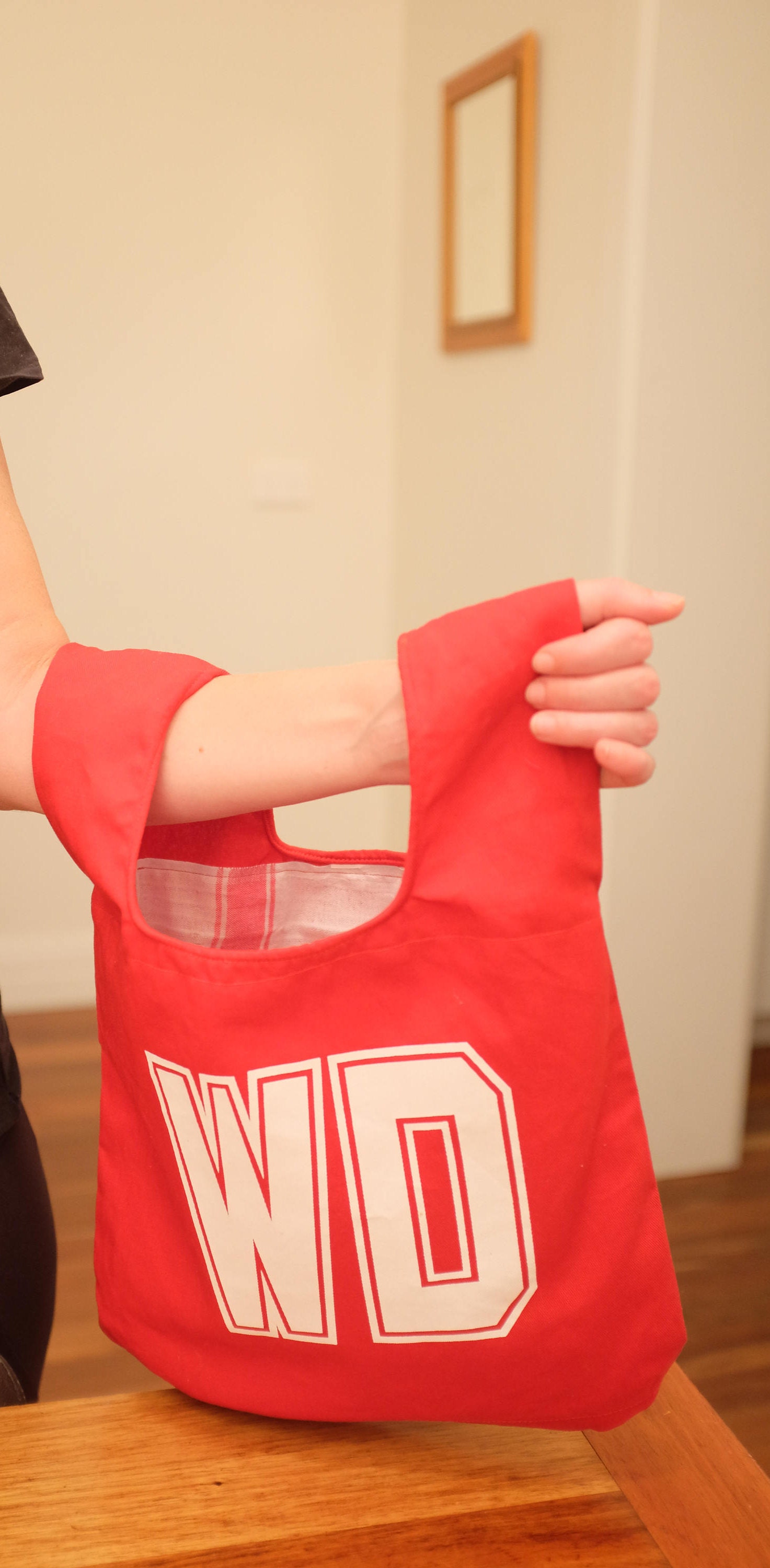 Red Netball Bib Bag Reversible Unique Netball Team Gift, Gift for Mum ...