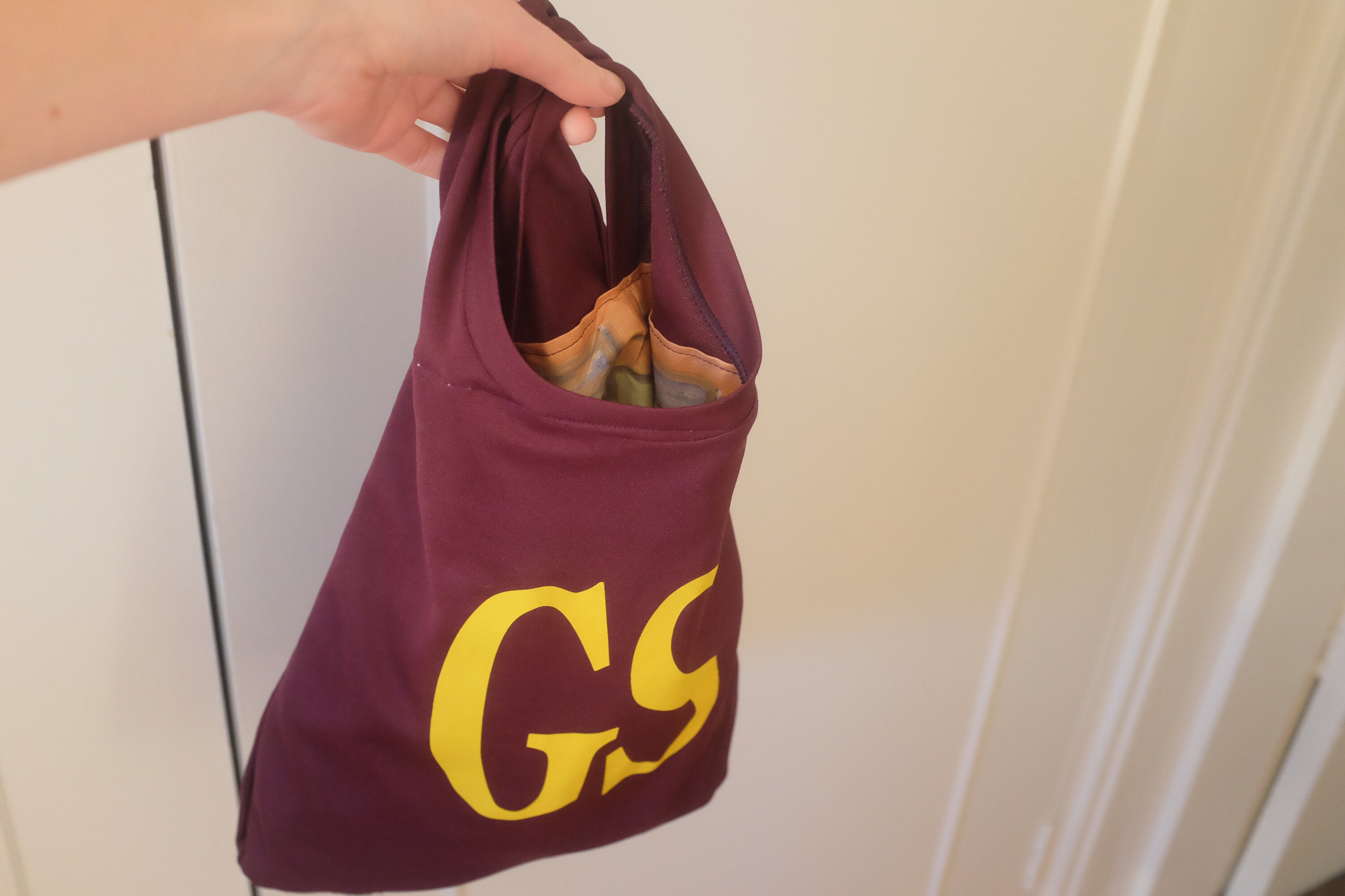 Maroon Netball Bib Bag Reversible Unique Gift Netball Player | Etsy