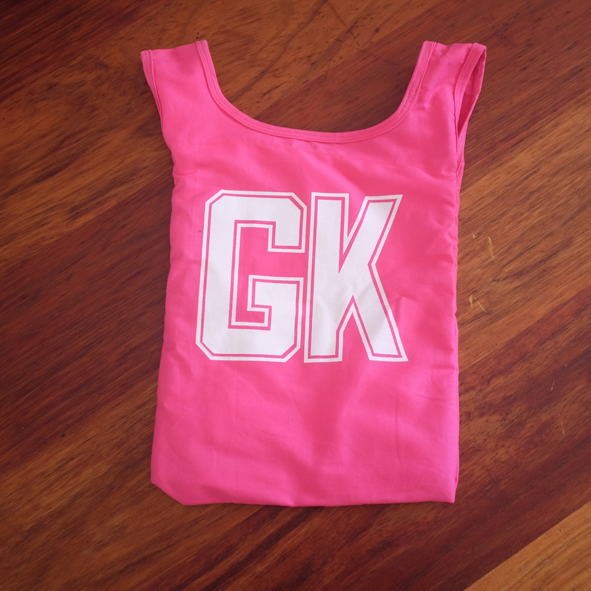 Pink Netball Bib Bag Reversible Unique Gift Netball Player or Coach ...