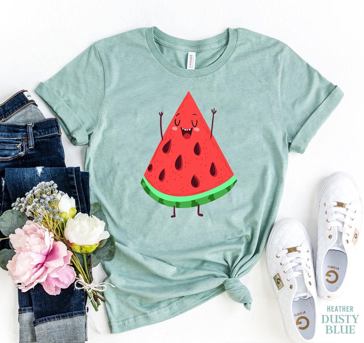 Watermelon Shirt Cute Watermelon Summer Tshirt Fruit | Etsy