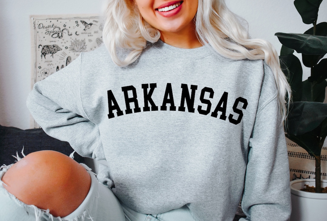Arkansas Sweatshirt, Arkansas Shirt, Arkansas Sweater, Crewneck ...