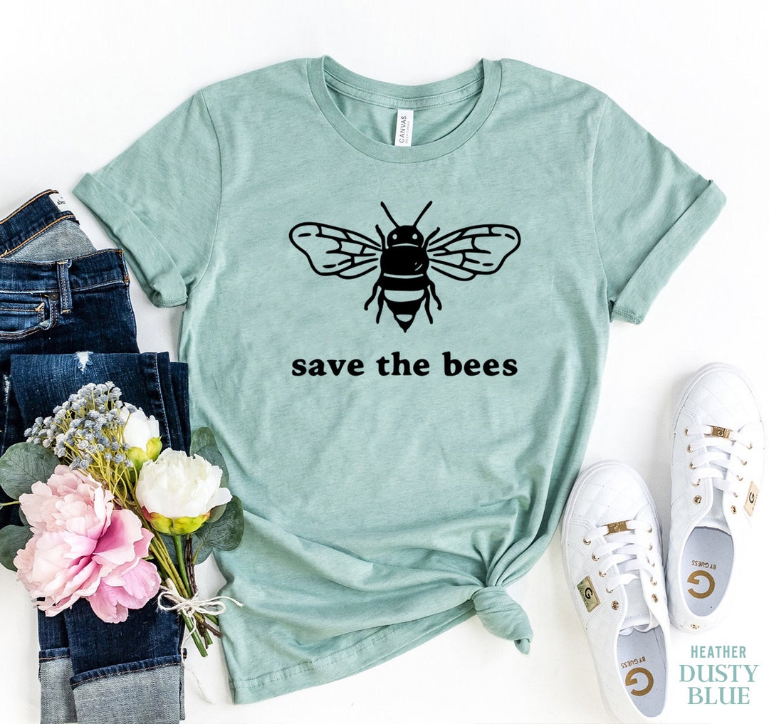 Save the Bees T-shirt, Bee Conservation , Environmentalist Shirt, Bees ...