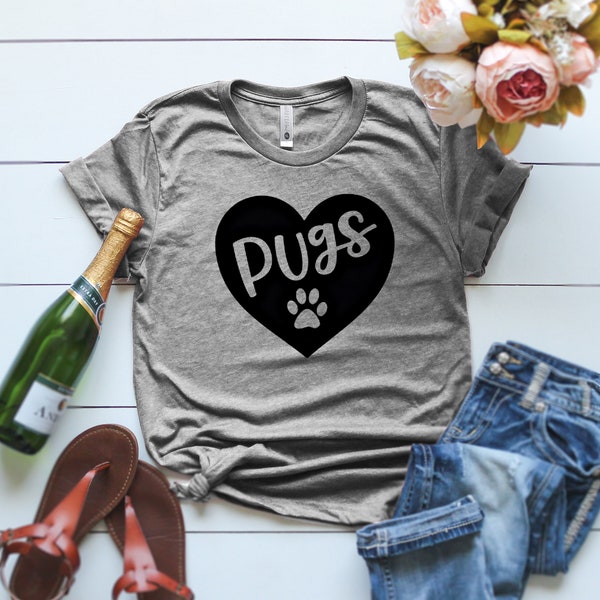 Pug T Shirt - Etsy