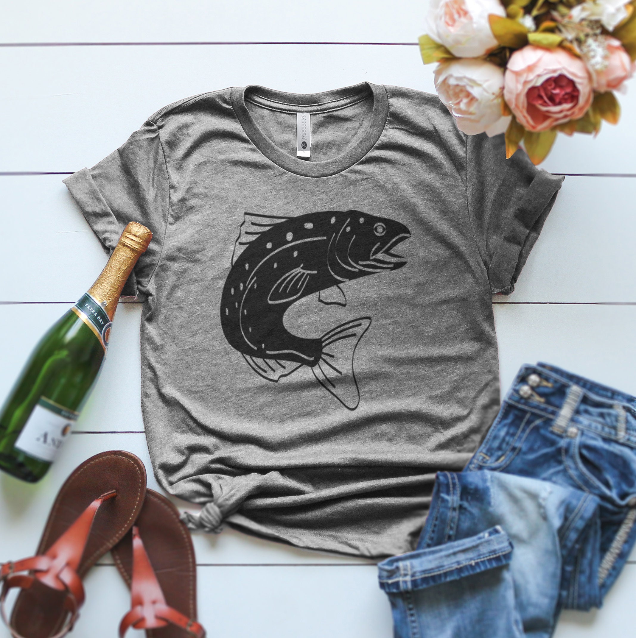 Fish T-shirt, Love Fish T Shirt, Animal T Shirt, Fish Lover T-shirt ...