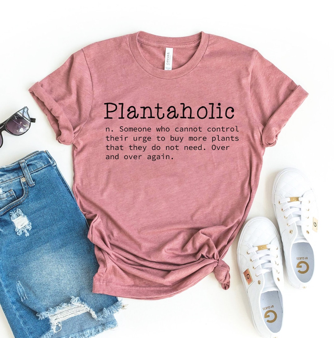 Plantaholic T-shirt, Botanical Shirts, Houseplant Tshirt, Nature Shirt ...