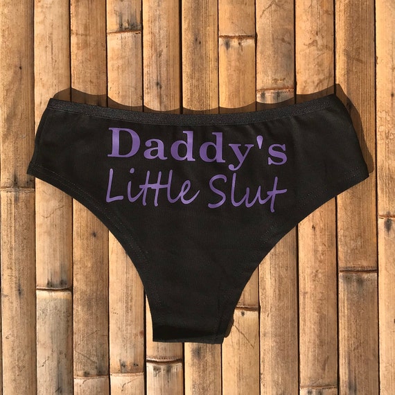 Personalized Lingerie Daddys Little Slut Panties Etsy