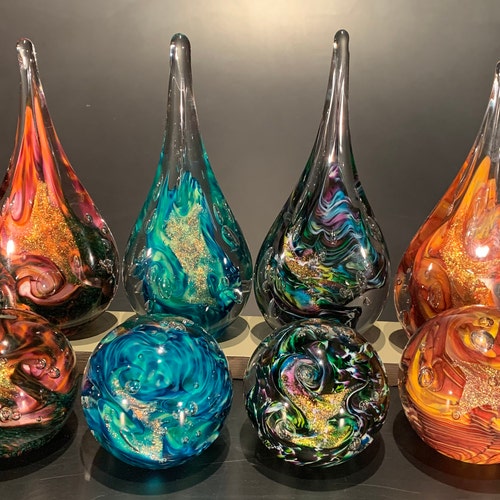 Handblown Glass Paperweights | Etsy