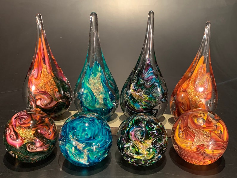Handblown Glass Paperweights | Etsy