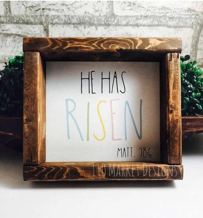 Easter and Spring Rae Dunn Inspired Rustic Farmhouse Wooden | Etsy