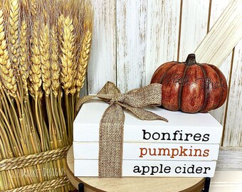 Fall Wooden Books - Etsy
