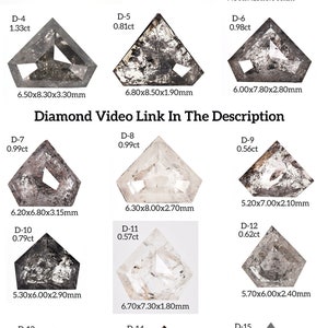 Salt and Pepper Pentagon Diamond Ring | Engagement Ring | Pentagon ...