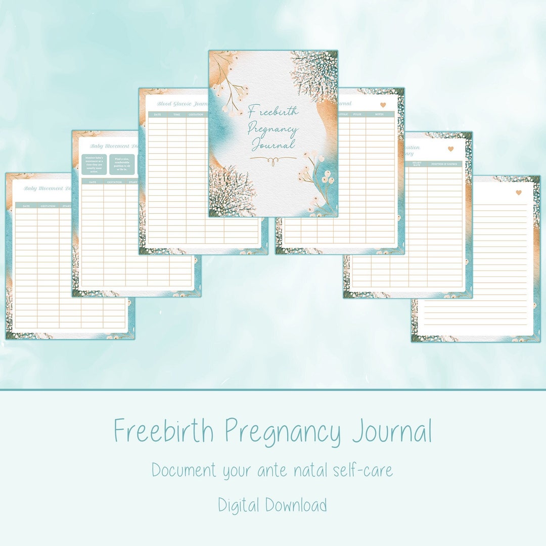 Freebirth Pregnancy Journal, Printable Diary, Self-care Antenatal ...