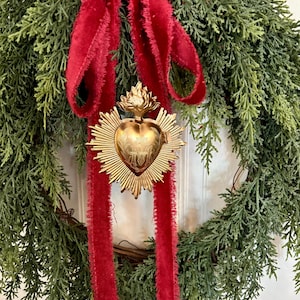 Catholic Valentine Wreath, Sacred Heart of Jesus, Sacred Heart ...