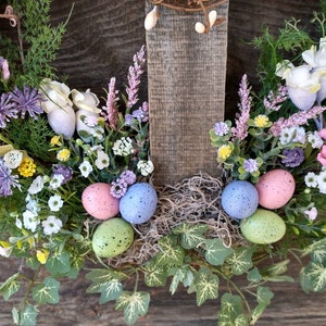 Easter Wreath, Cross Wreath, He is Risen Wreath, Catholic, Christian ...