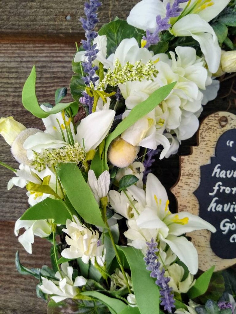 Catholic St. Joseph Wreath Father's Day Floral Wreath | Etsy