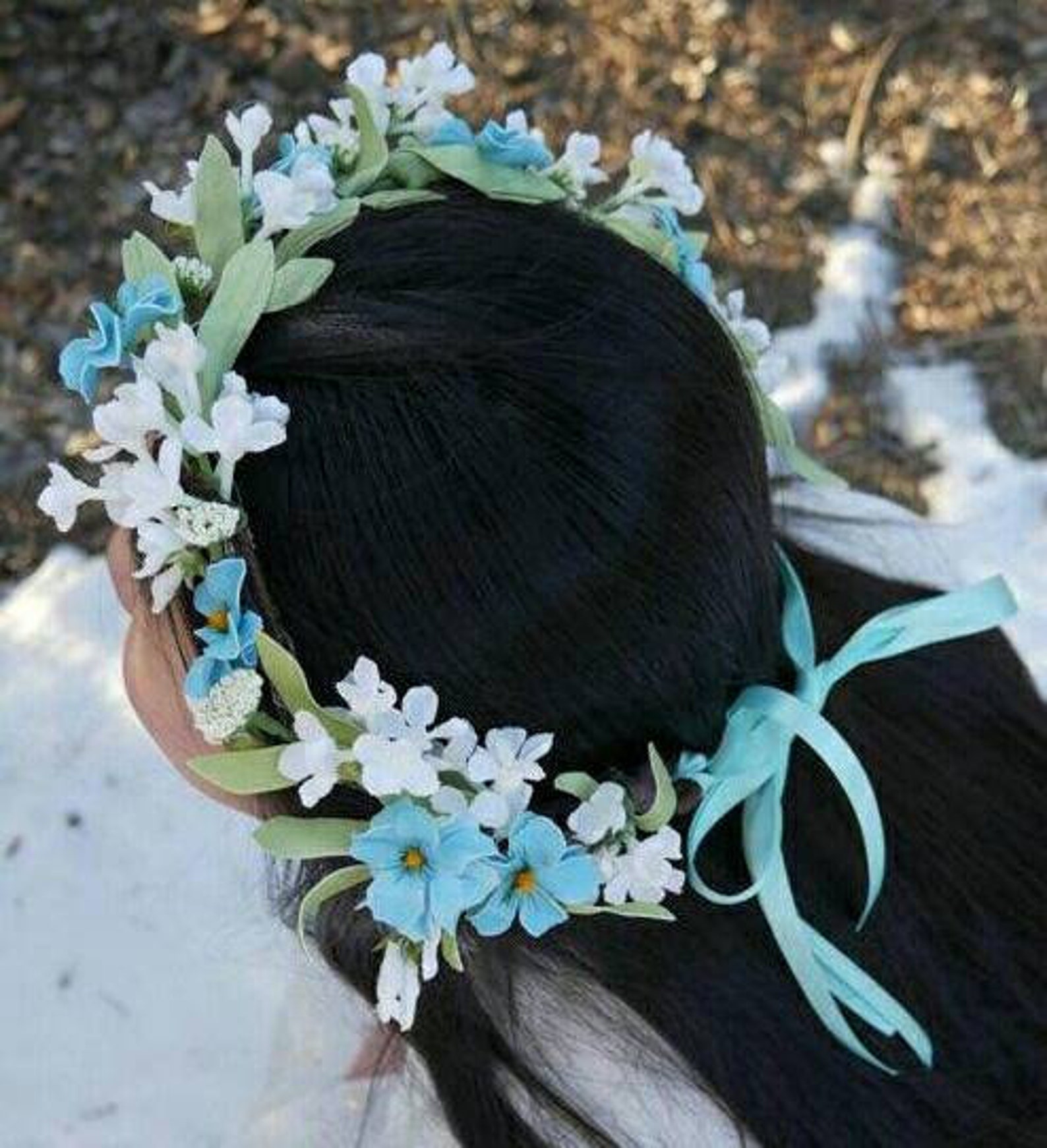 Boho May Crowning First Holy Communion Floral Crown | Etsy