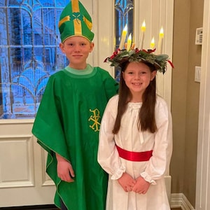 St. Lucy/lucia Christmas Crown, Wreath, Headpiece With Candles, St ...