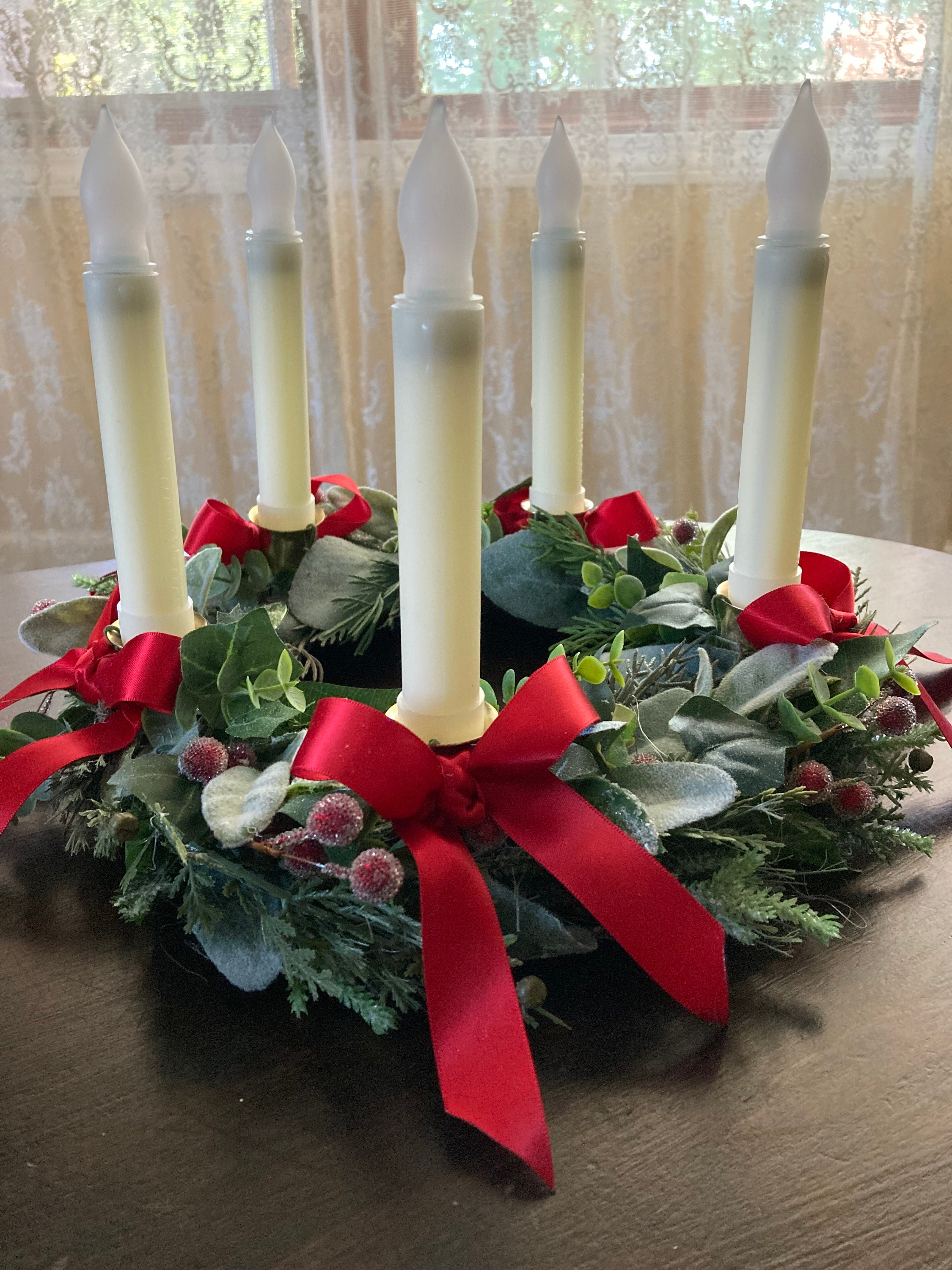 St. Lucy/lucia Christmas Crown Wreath Headpiece With - Etsy