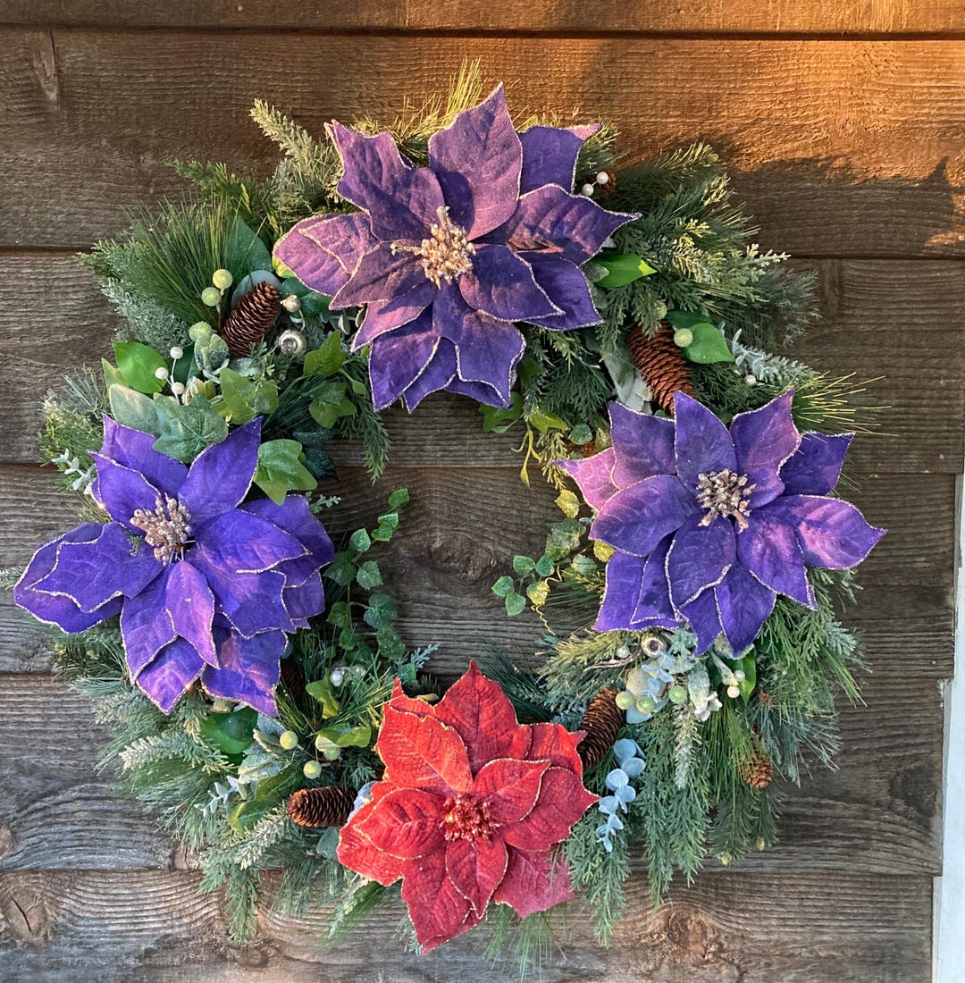 Extra Large Advent Wreath for Front Door, Catholic Advent Wreath ...
