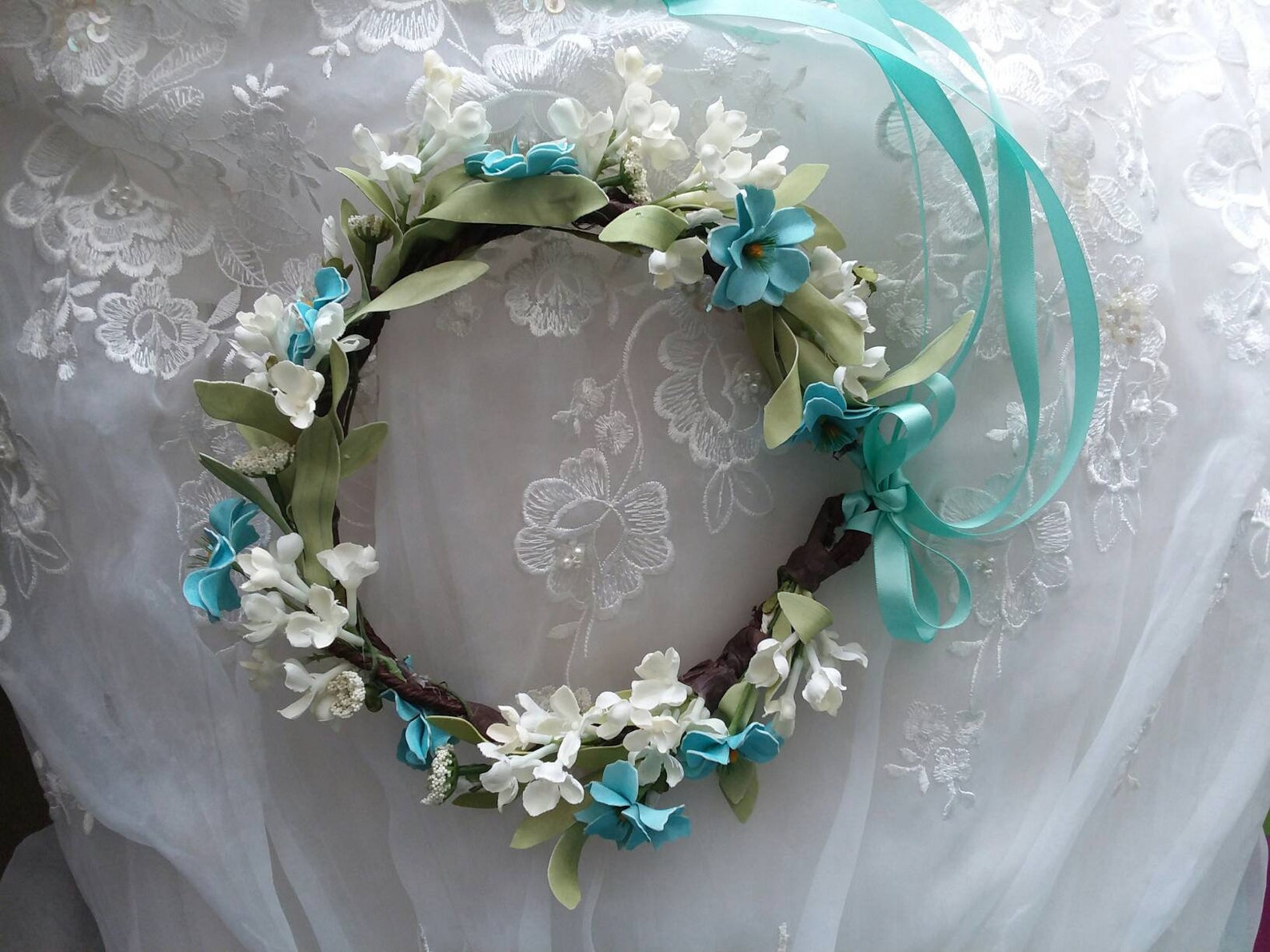 Boho May Crowning First Holy Communion Floral Crown | Etsy