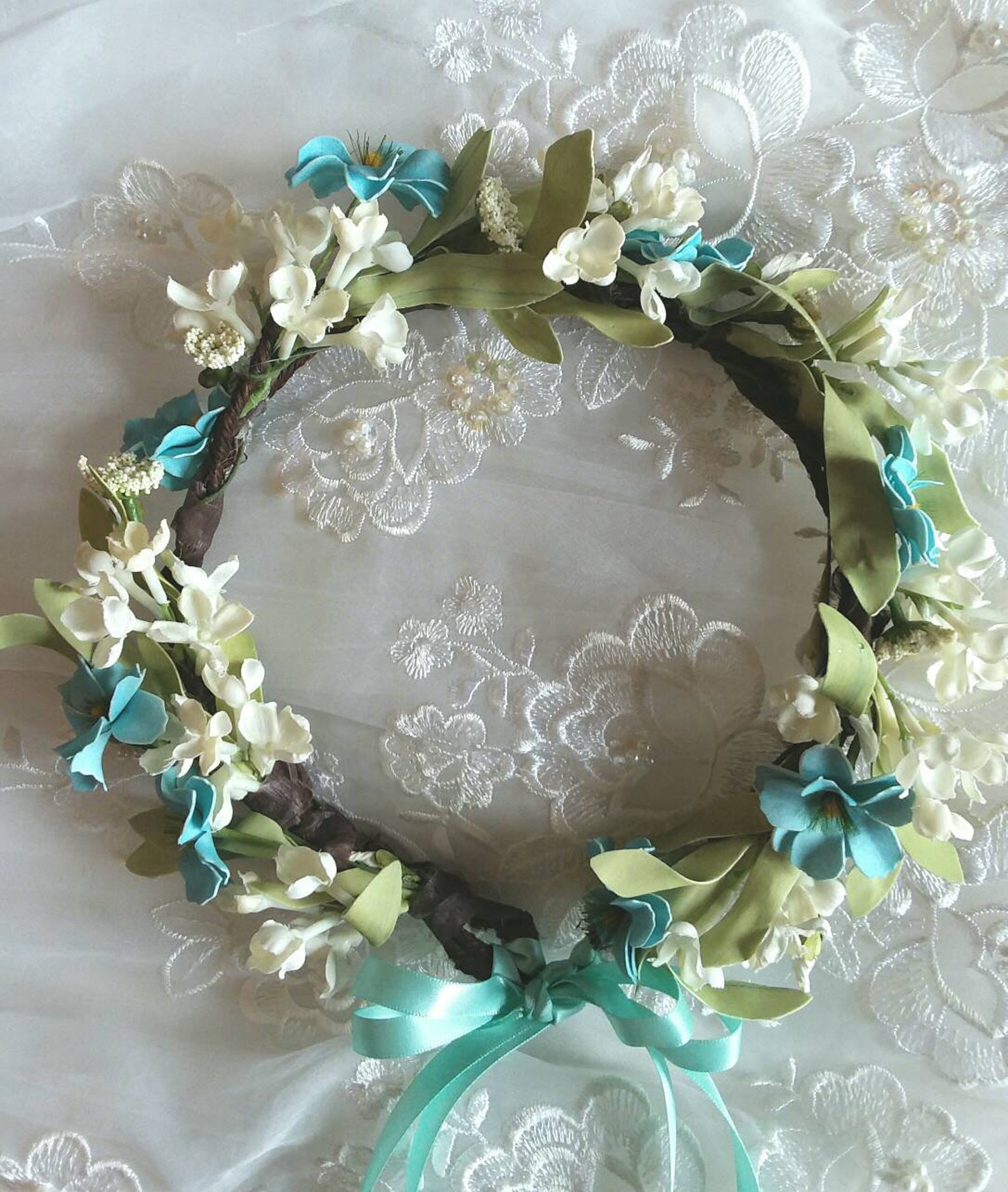 Boho May Crowning First Holy Communion Floral Crown | Etsy