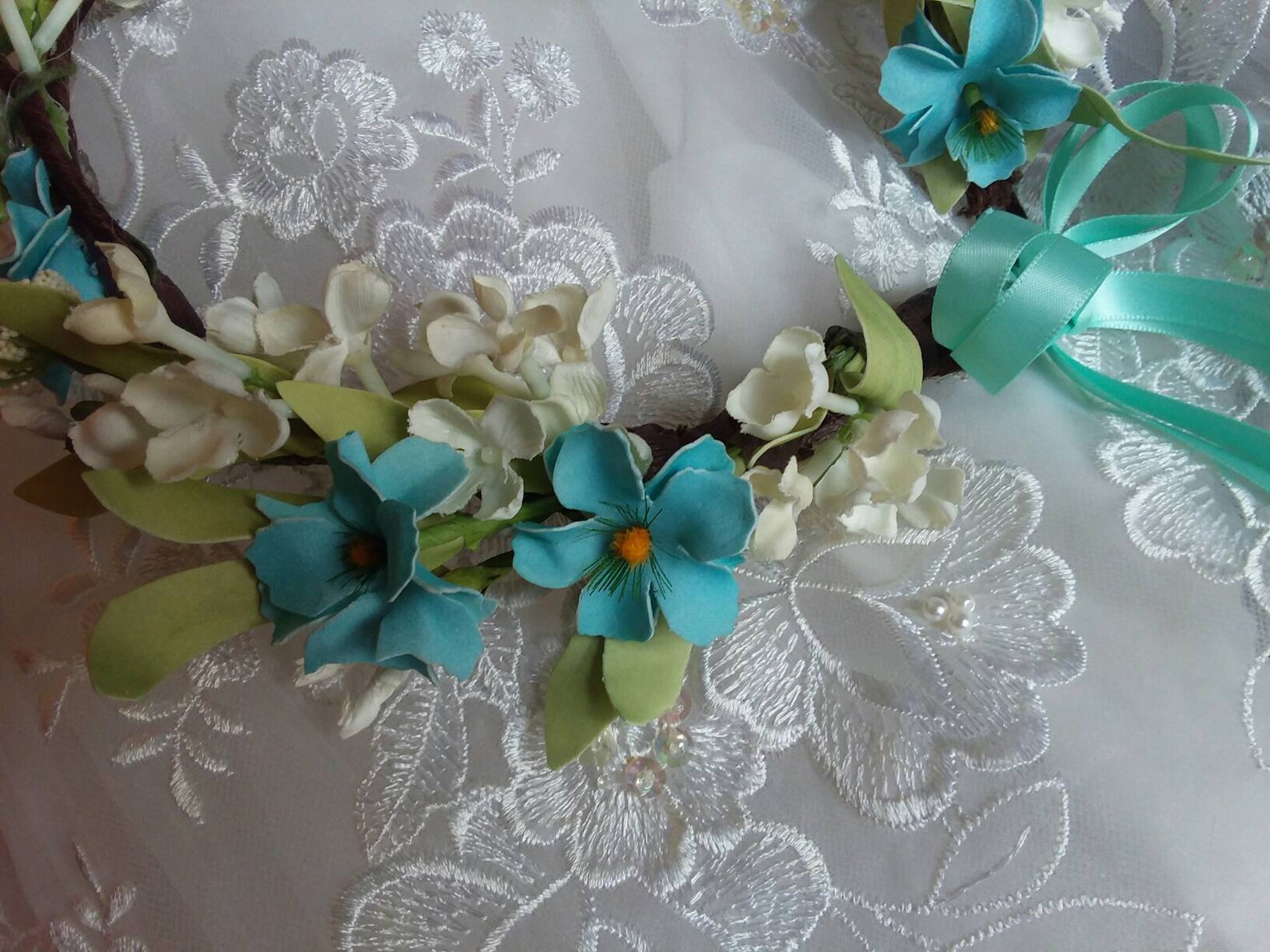 Boho May Crowning First Holy Communion Floral Crown | Etsy