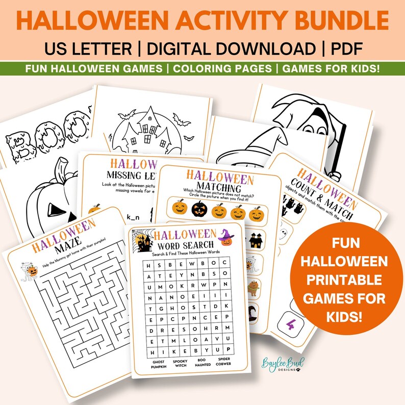 Printable Halloween Activities, Halloween Activities for Kids ...