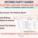 Retirement Games, Fun Retirement Party Games, Retirement Party Games ...