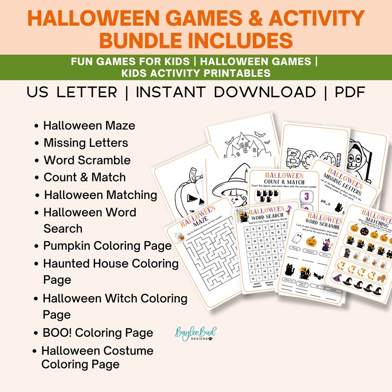 Printable Halloween Activities, Halloween Activities for Kids ...