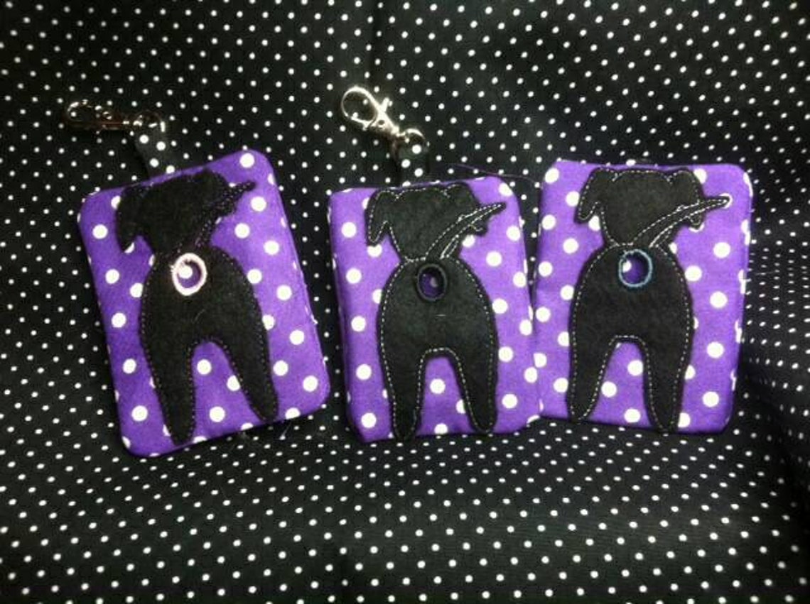 Dog Bottom Poo Bag Holder Embroidery Design File in the Hoop 7 Dog ...