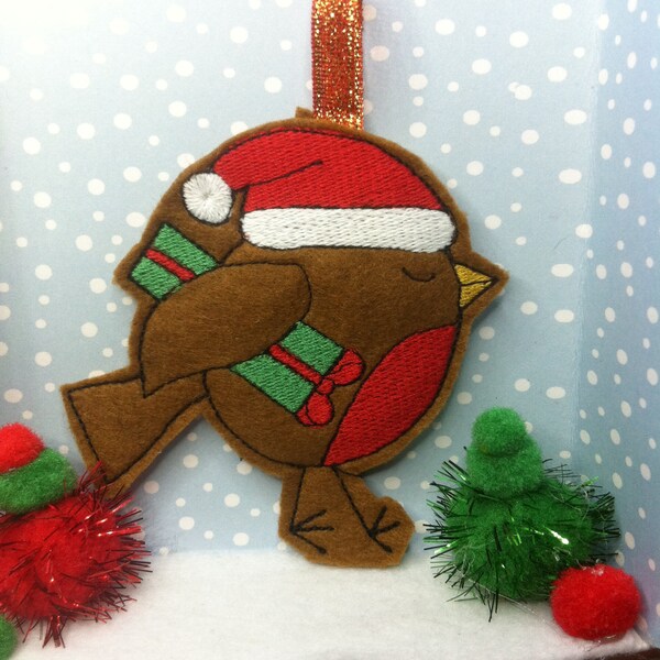 Robin Embroidery - Etsy UK