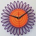 Wall Clock, Daisy Clock, Paper Clock, Daisy Design, First Anniversary ...