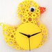 Wall Clock, Ducky Clock, Paper Clock, Kids Room Clock, Kids Room Gift ...