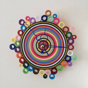 Wall Clock, Paper Clock, Small Clock for Wall, Christmas Gift, Bedroom ...